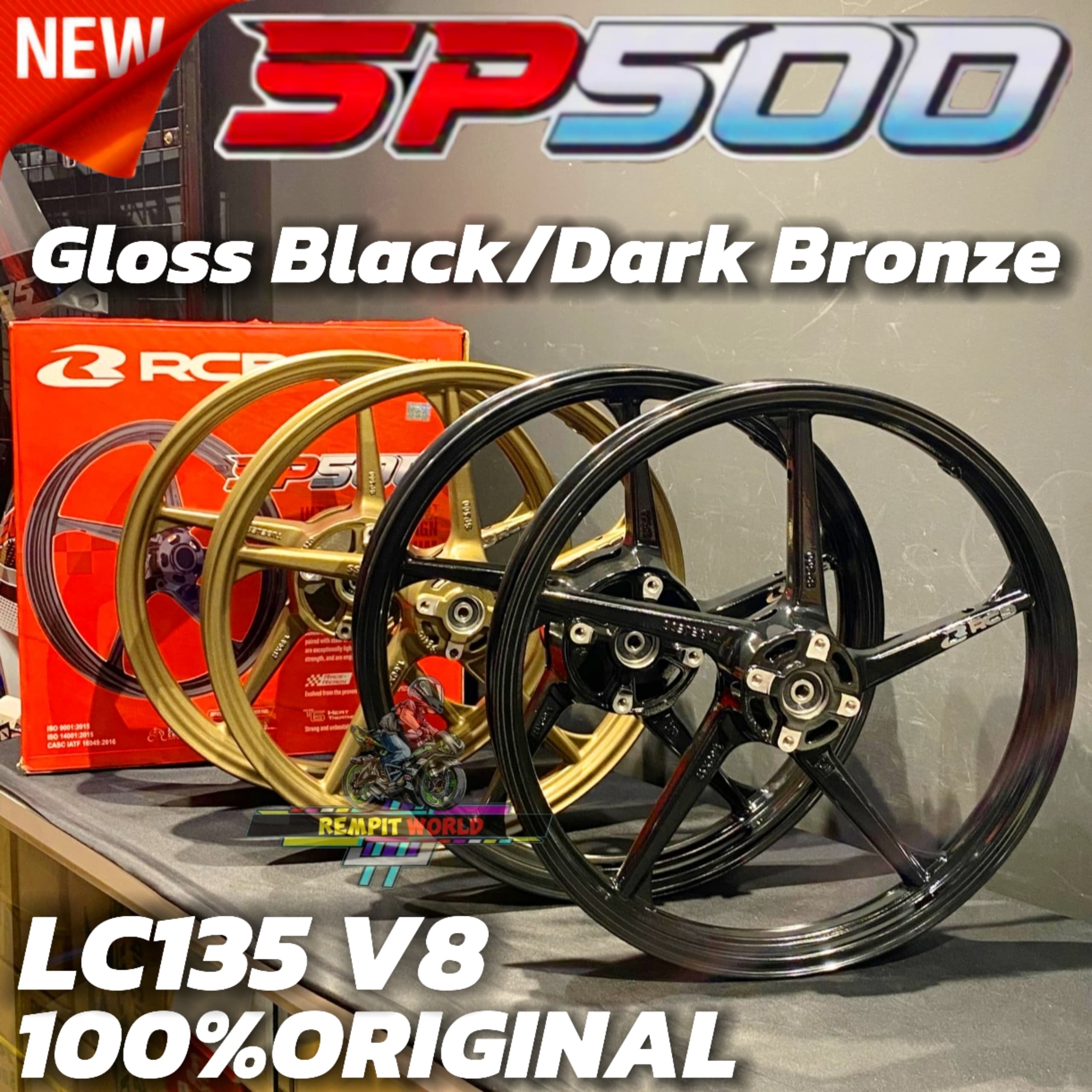 RCB SP500 160/185/17' LC135 FI V8 SPORT RIM SP500 ORIGINAL RCB LC135 5S ...