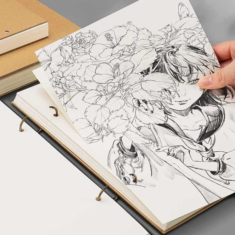 Painting Sketch Art Book Sketchbook A5 Detachable Loose-Leaf Special ...