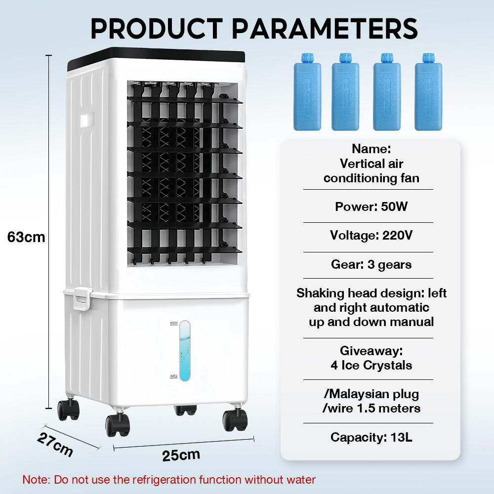 Simmo Air Cooler Kipas Angin 9L/13L Large Capacity Water Cooling Fan ...