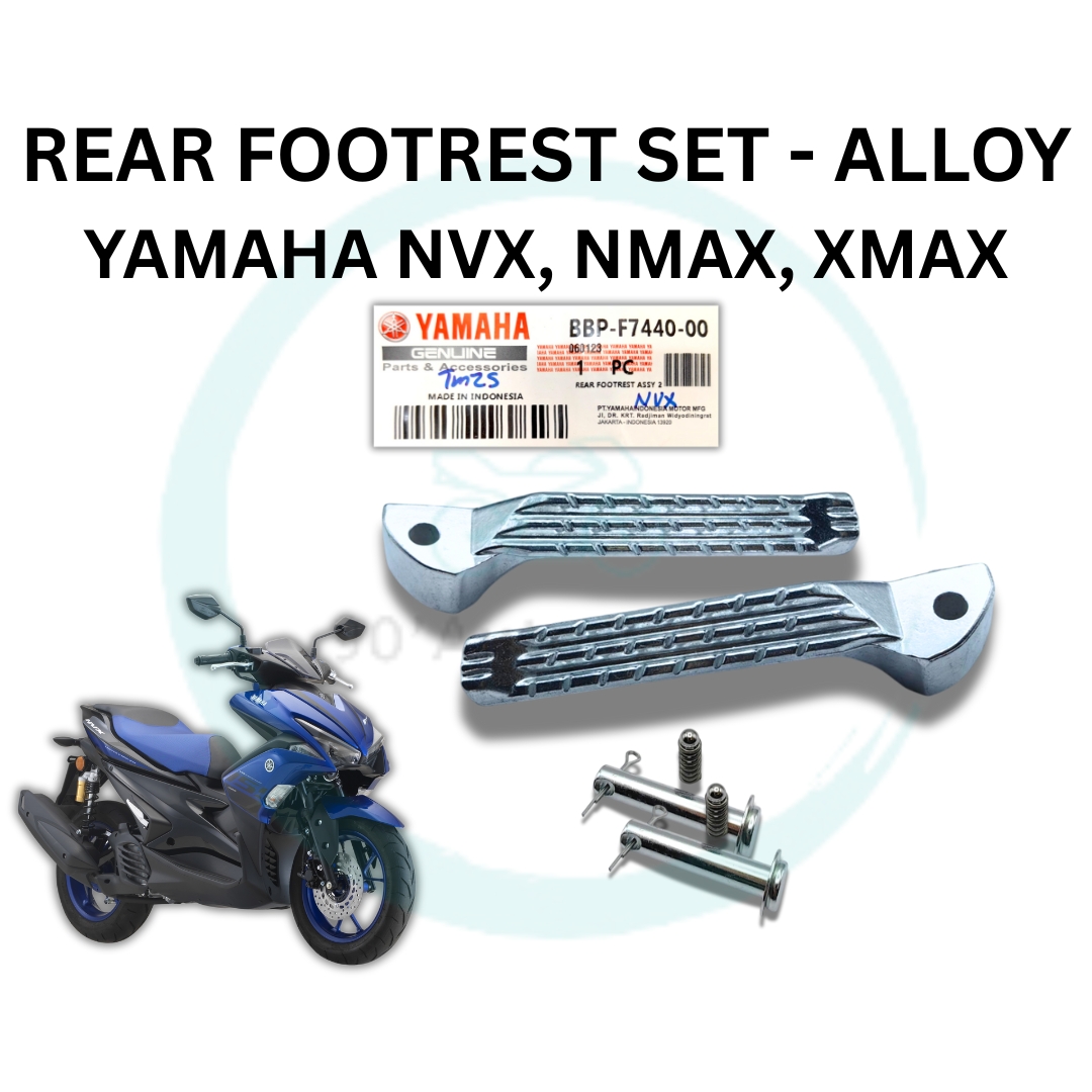 REAR FOOTREST SET ALLOY YAMAHA NVX 155 NMAX 155 XMAX 250 SCOOTER ...