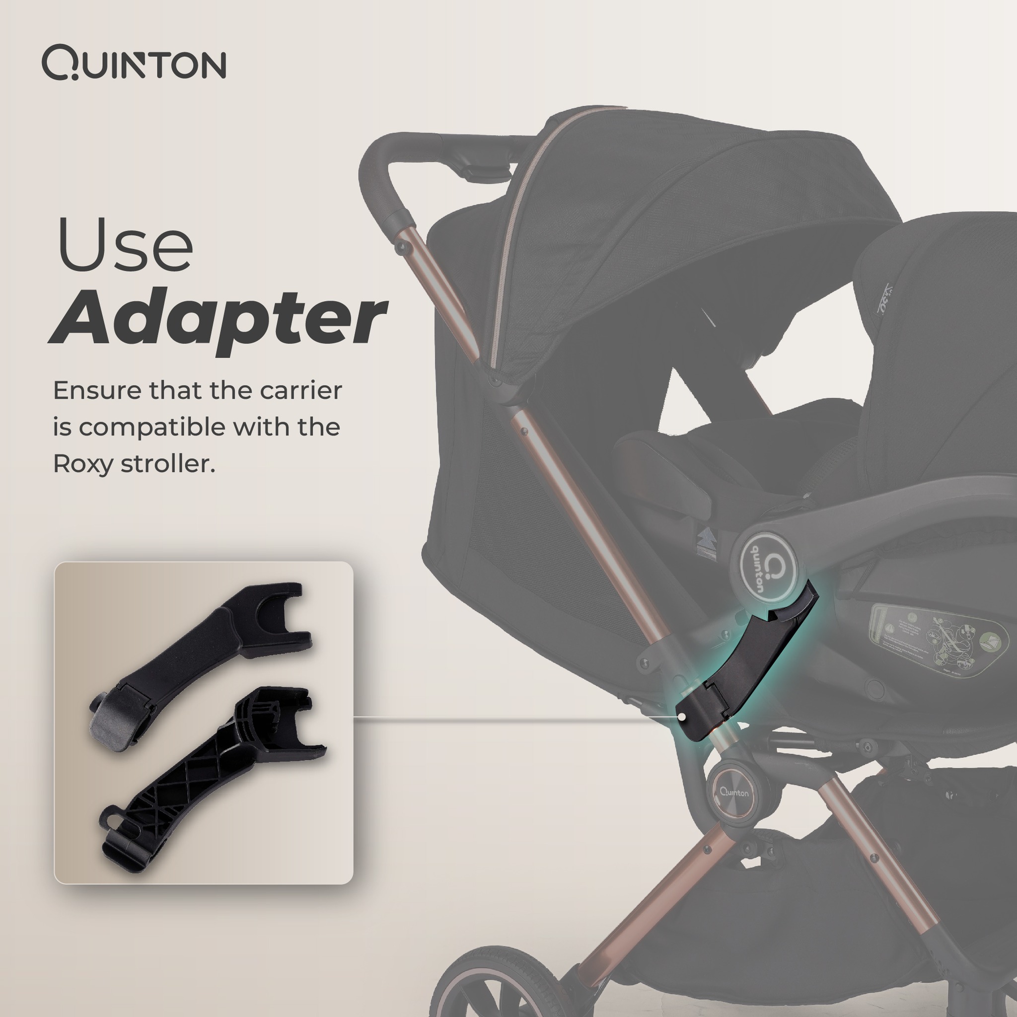 Quinton Roxy Stroller Baby Auto-Fold and Compact Size with Travel Bag ...