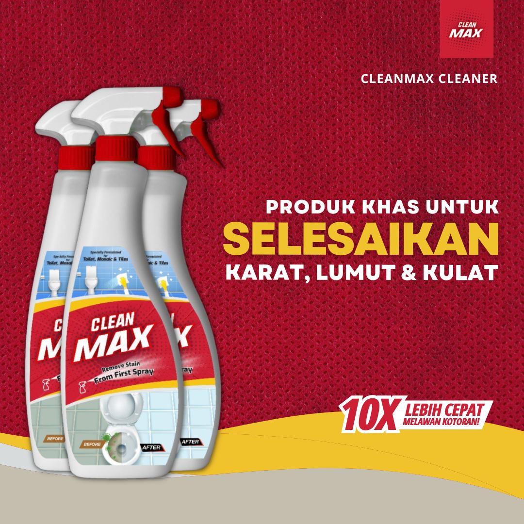 Cleanmax Pencuci Karat, Lumut & Kotoran Degil | Lantai, Dinding, Tandas, Jubin, Dapur | 500ml ...
