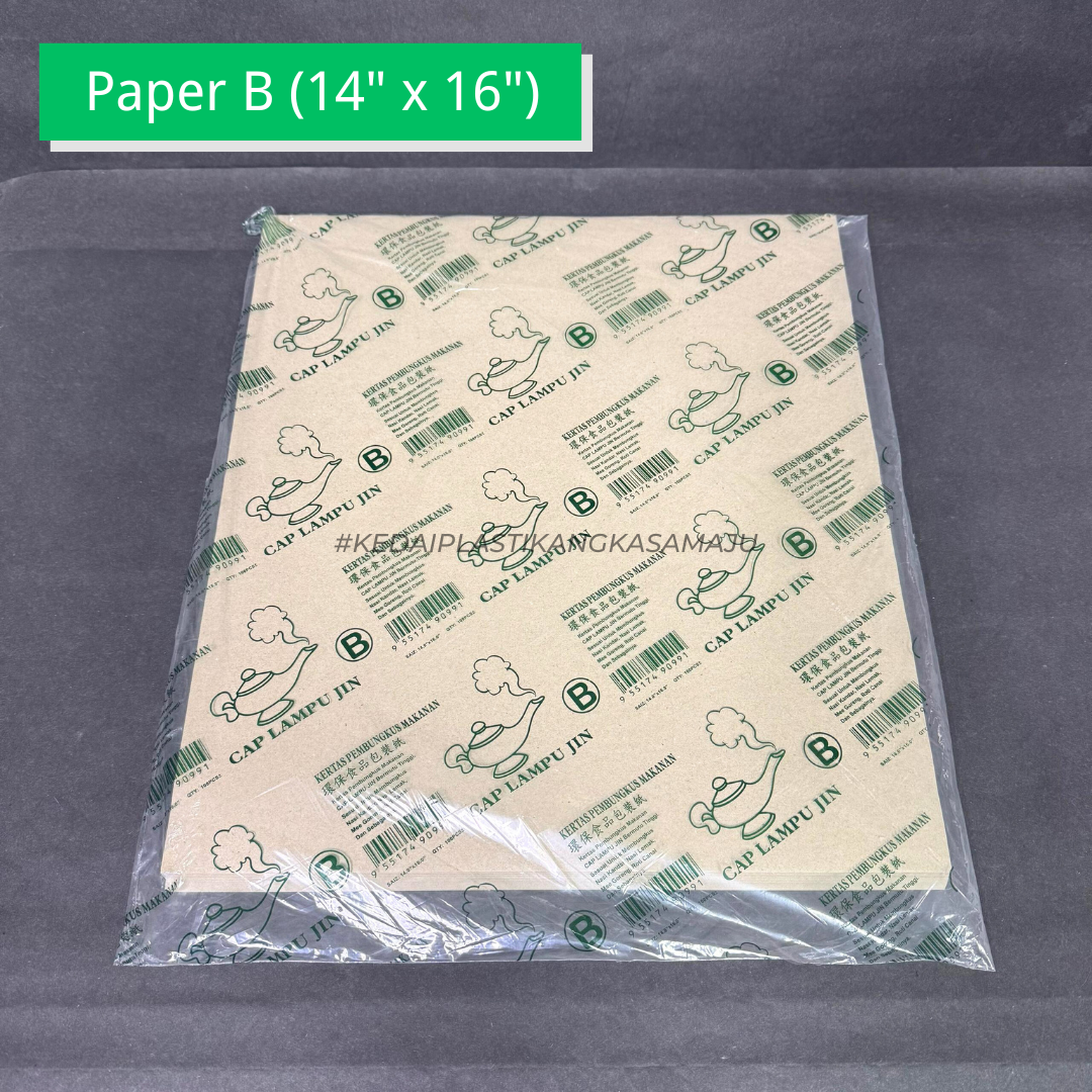 [±100 sheets] Hawker Paper - Food Wrapper, Kertas Pembalut Nasi ...