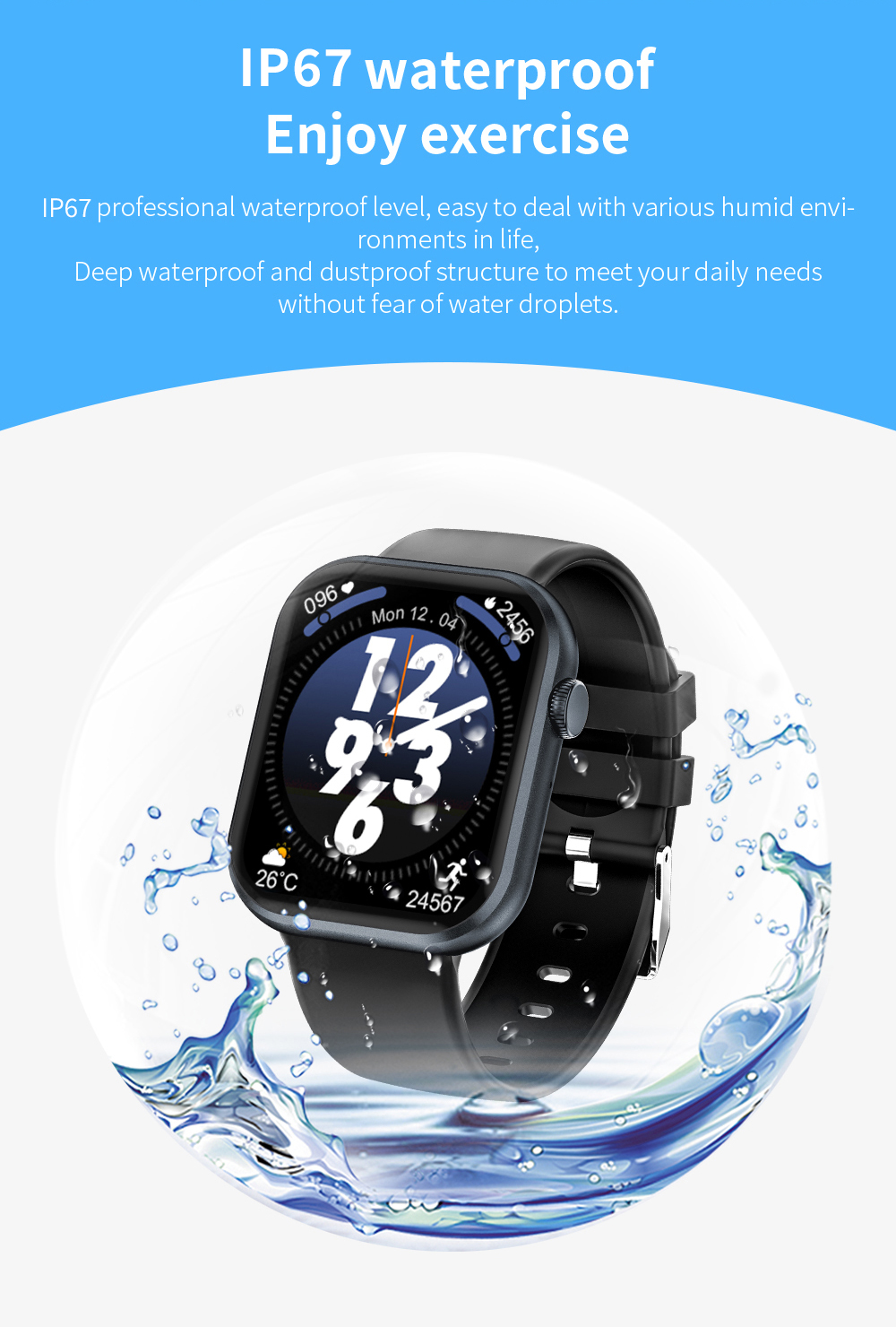 Huafit ＆ Aolon Foom Lite Smart Watch Waterproof Women Health Monitoring ...