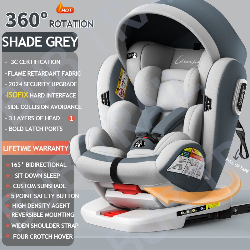 COD baby car seat 3 in 1 Comfort Adjust 0-12 years old Portable isofix interface infant car seat ...