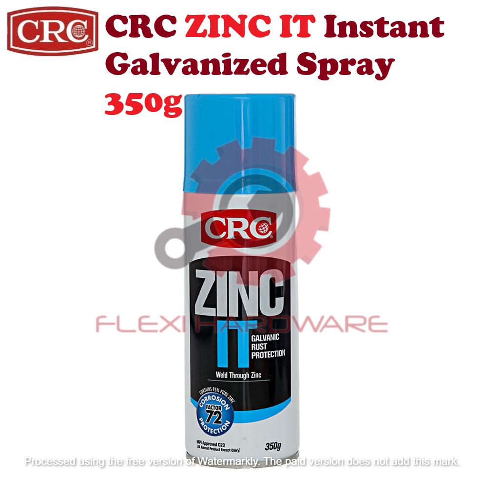 CRC Zinc It Instant Galvanized Coating Spray Galvanize 350g (Code ...