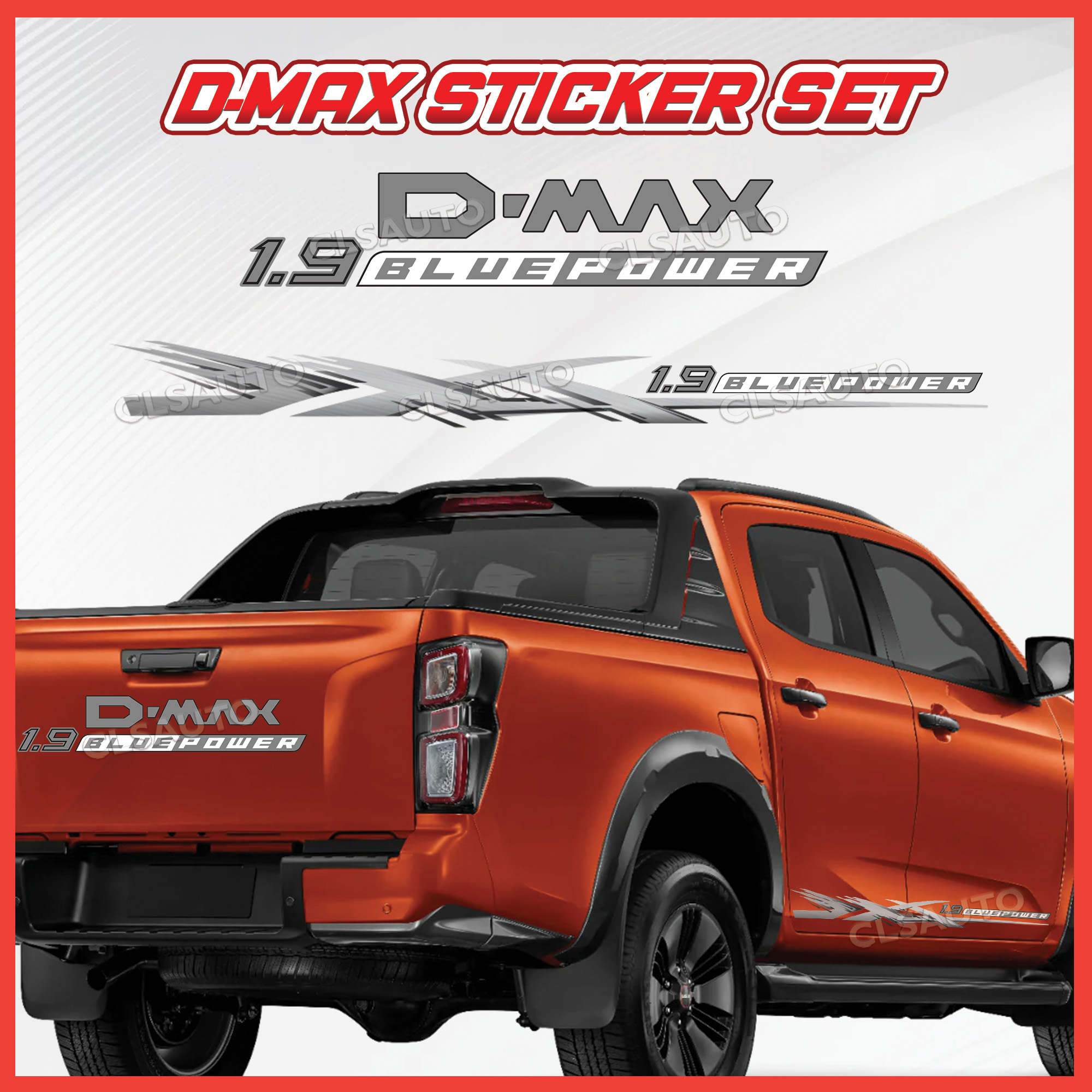 ISUZU DMAX Sticker Body Car Side Lining Decal Accessories (11 Designs ...