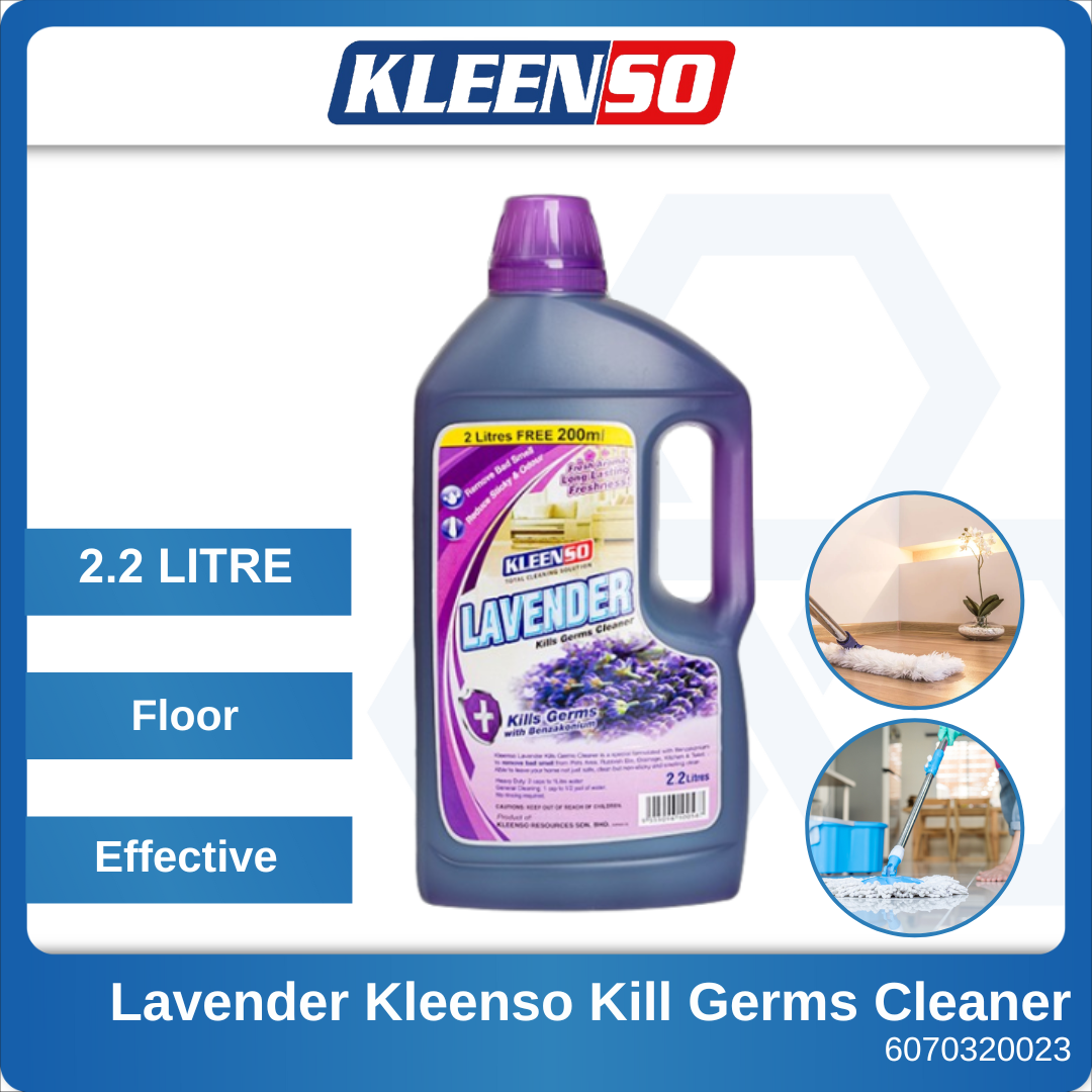 KLEENSO Lavender Kill Germs Cleaner Floor Lantai 2.2 Liter | Shopee ...