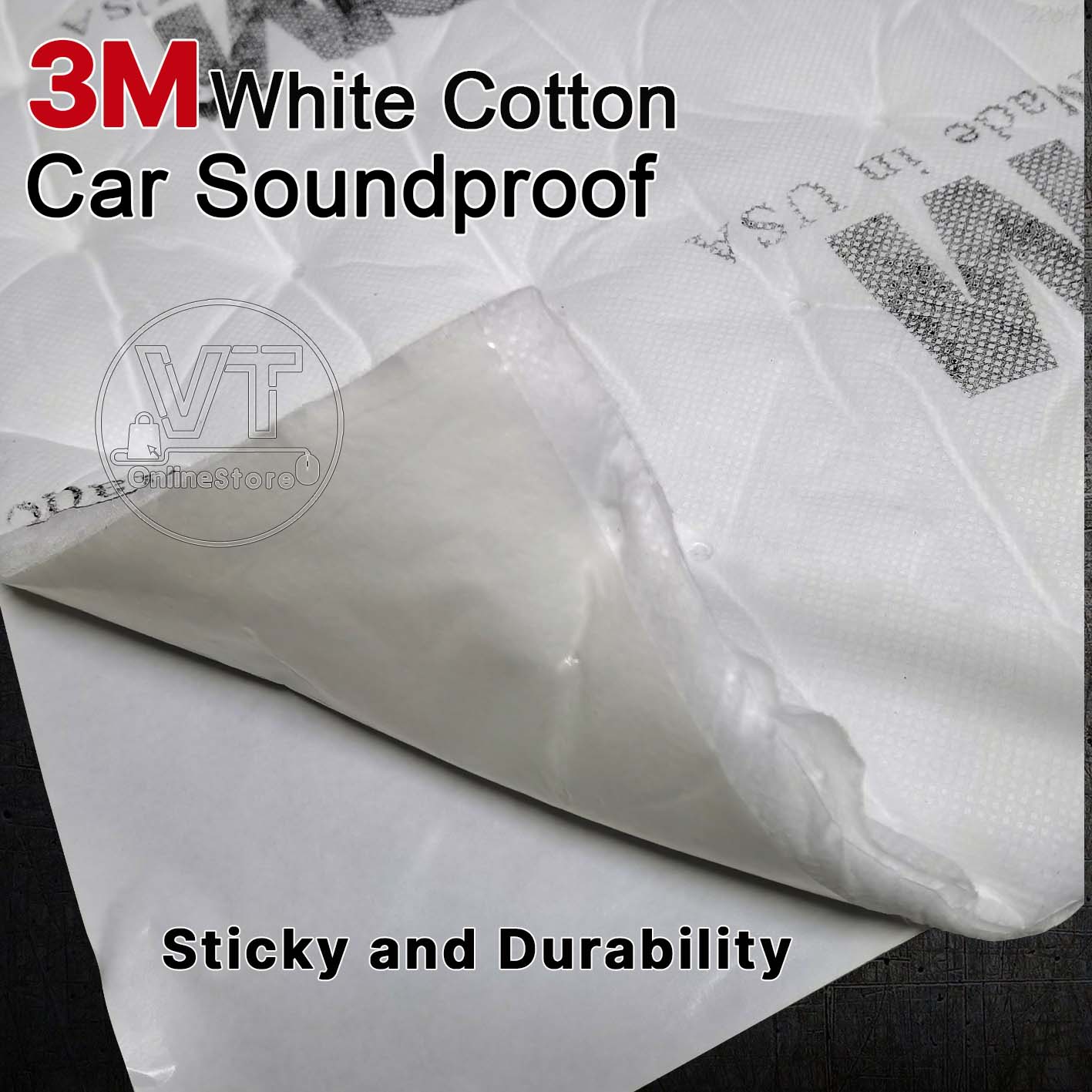 3M Sound Proof Cotton White (80cmx 52cm) 14mm Sound Proof Sponge ...