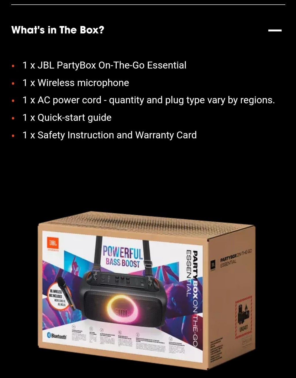 JBL PARTYBOX ON-THE-GO Essential Portable Party Speaker | 1 Year JBL Malaysia Warranty | Shopee ...