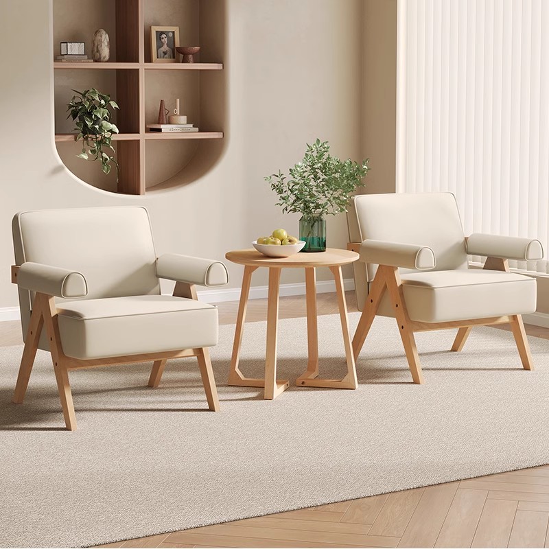 SEVENWOOD Kerusi Ruang Tamu Single Sofa Lounge Arm Chair Kerusi Malas ...