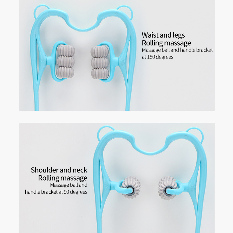 Neck Massage Tool Pressure Pain Relieve Hand Roller Massager Neck ...