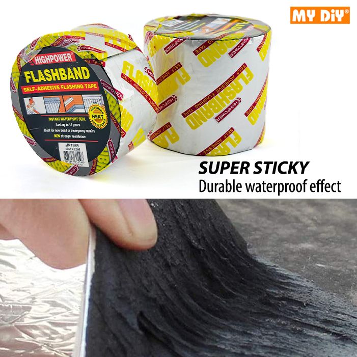 50MM OR 100MM Bitumen Adhensive Flashing Waterproof Tape Bitumen Seal ...
