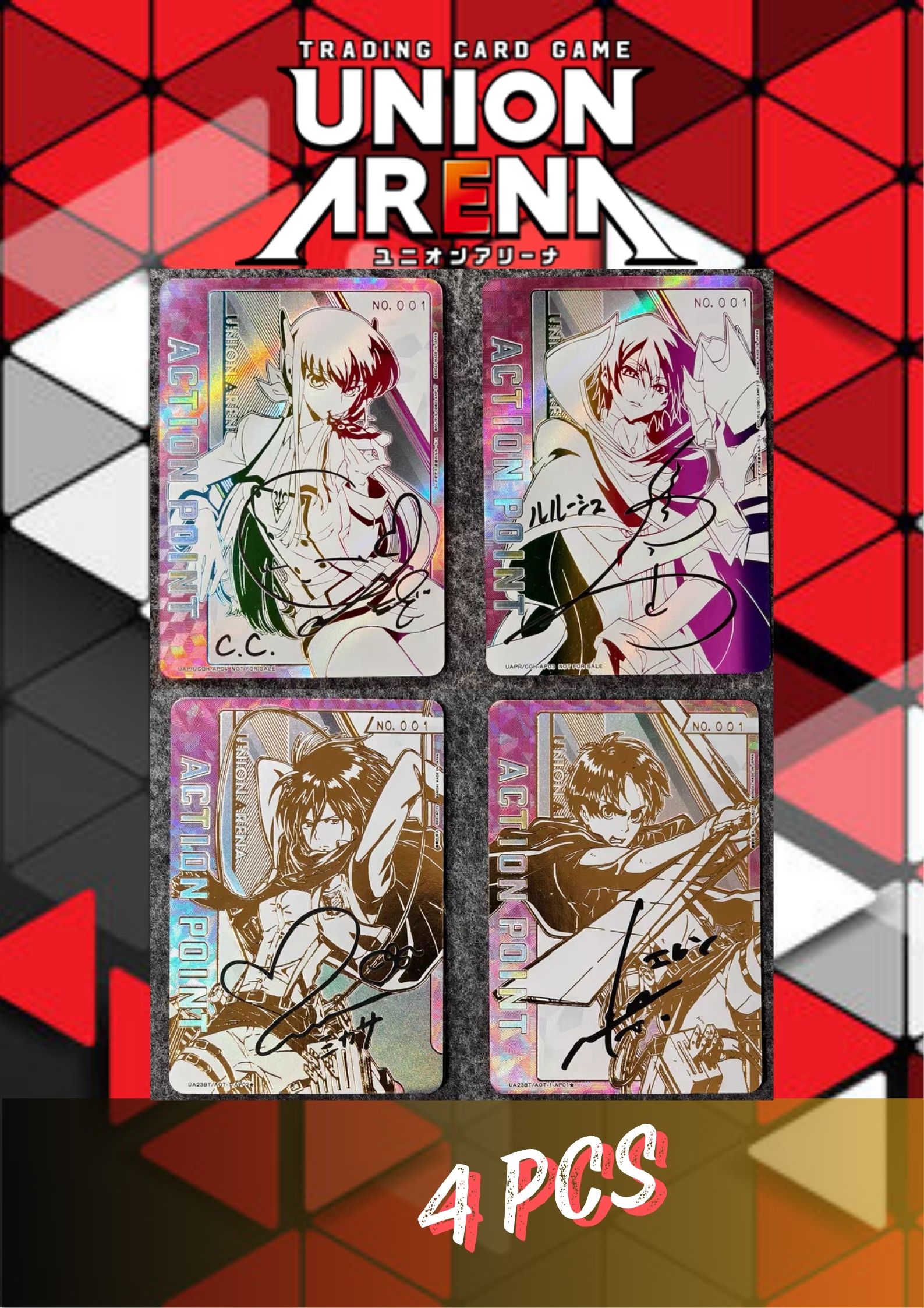 [DIY CARD][UNION ARENA TCG] DIY custom ANIME card Code Geass Attack on ...