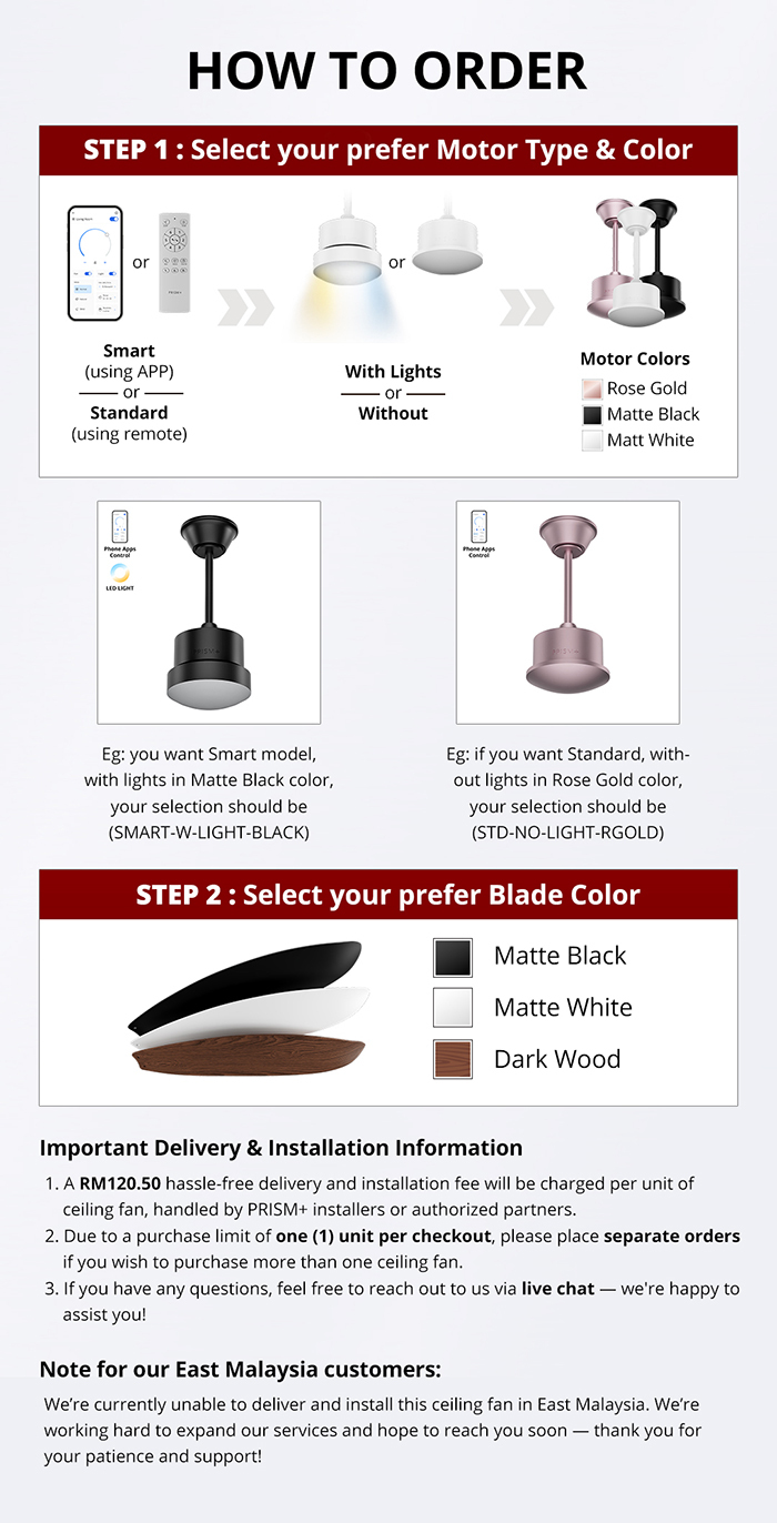 PRISM+ LAGUNA Smart Ceiling Fan [New Launch] | Shopee Malaysia