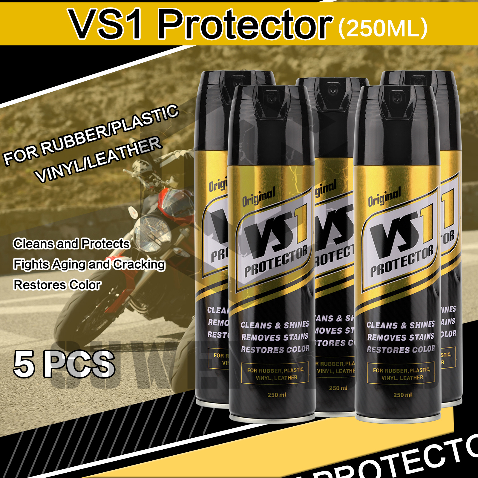 5PCS 250ml VS1 Protector Spray Car Spray Ceramic Coating Shine Cleaning ...