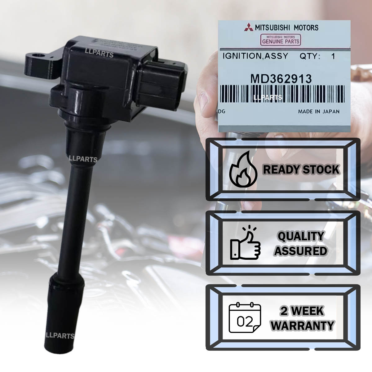 Original Mitsubishi Lancer Mirage Pajero 4G93 4G94 Ignition Coil Engine ...