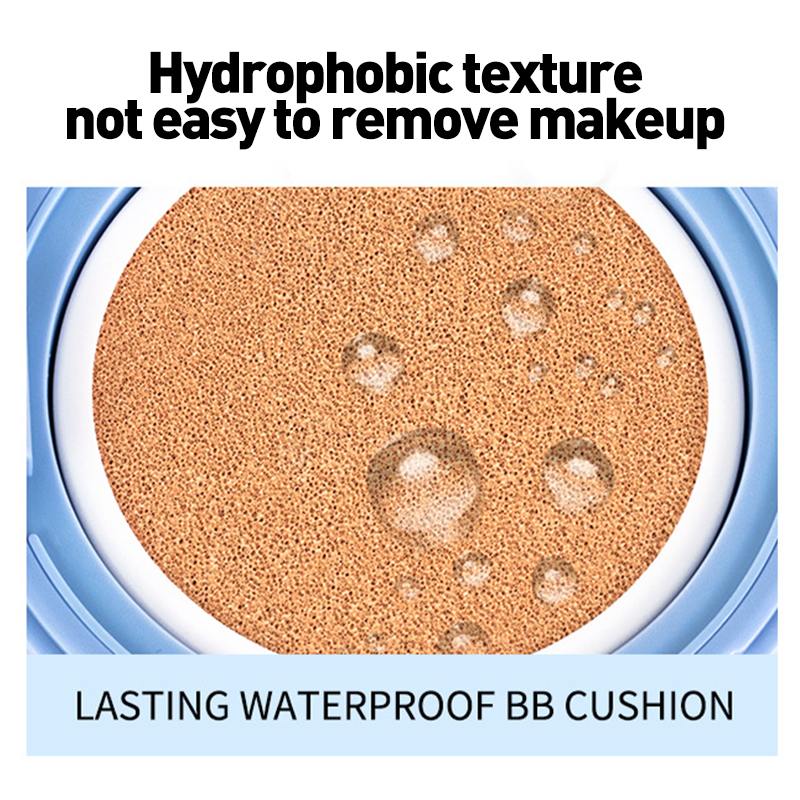 MAYCHEER Waterproof BB Cushion Foundation Natural Coverage Long Lasting ...
