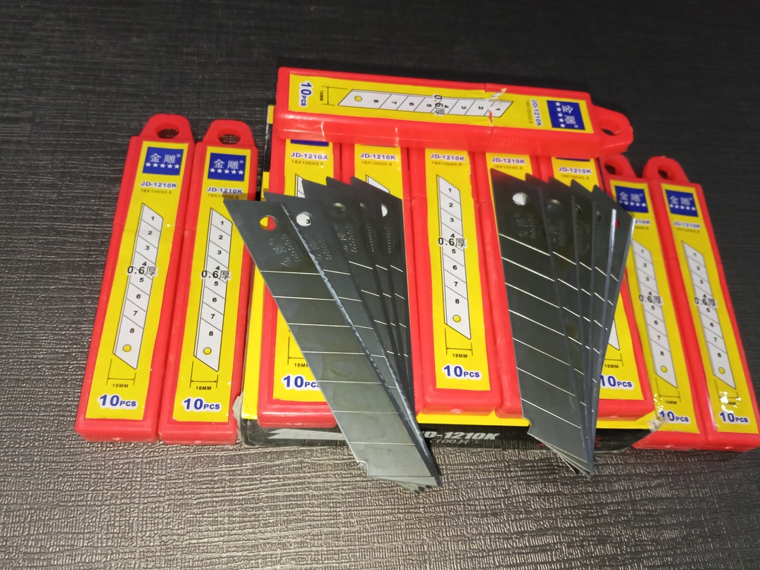 (READY STOCK)CUTTER BLADE REFILL 18MM/CUTTER REFILL /BLADE REFILL /TUKAR MATA PISAU | Shopee ...