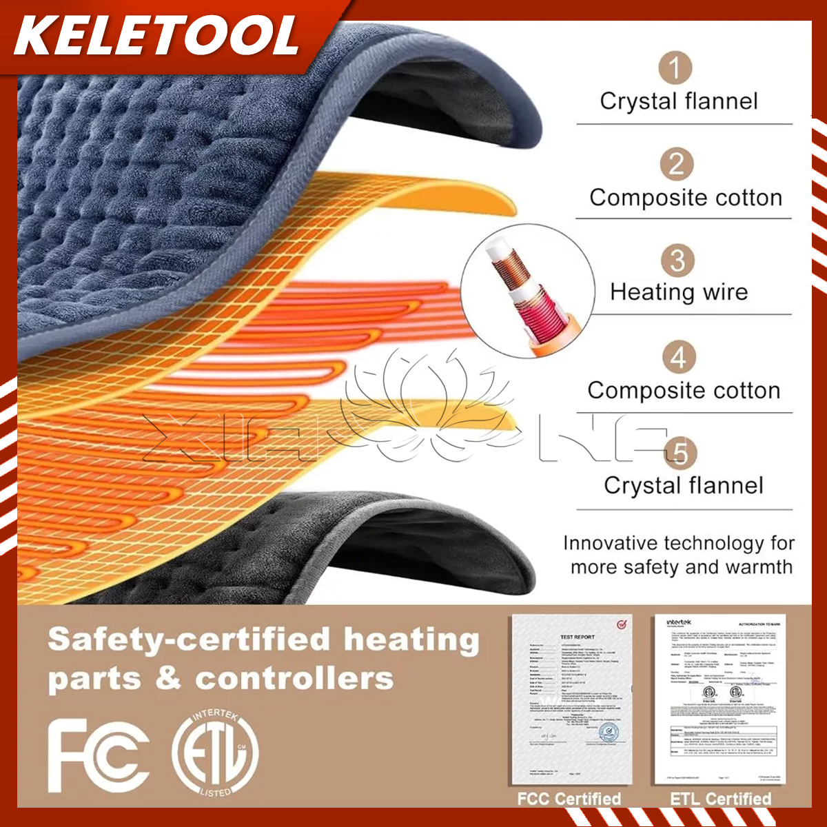 Electric Heating Pad hot heat pad electric heating blanket back heater ...