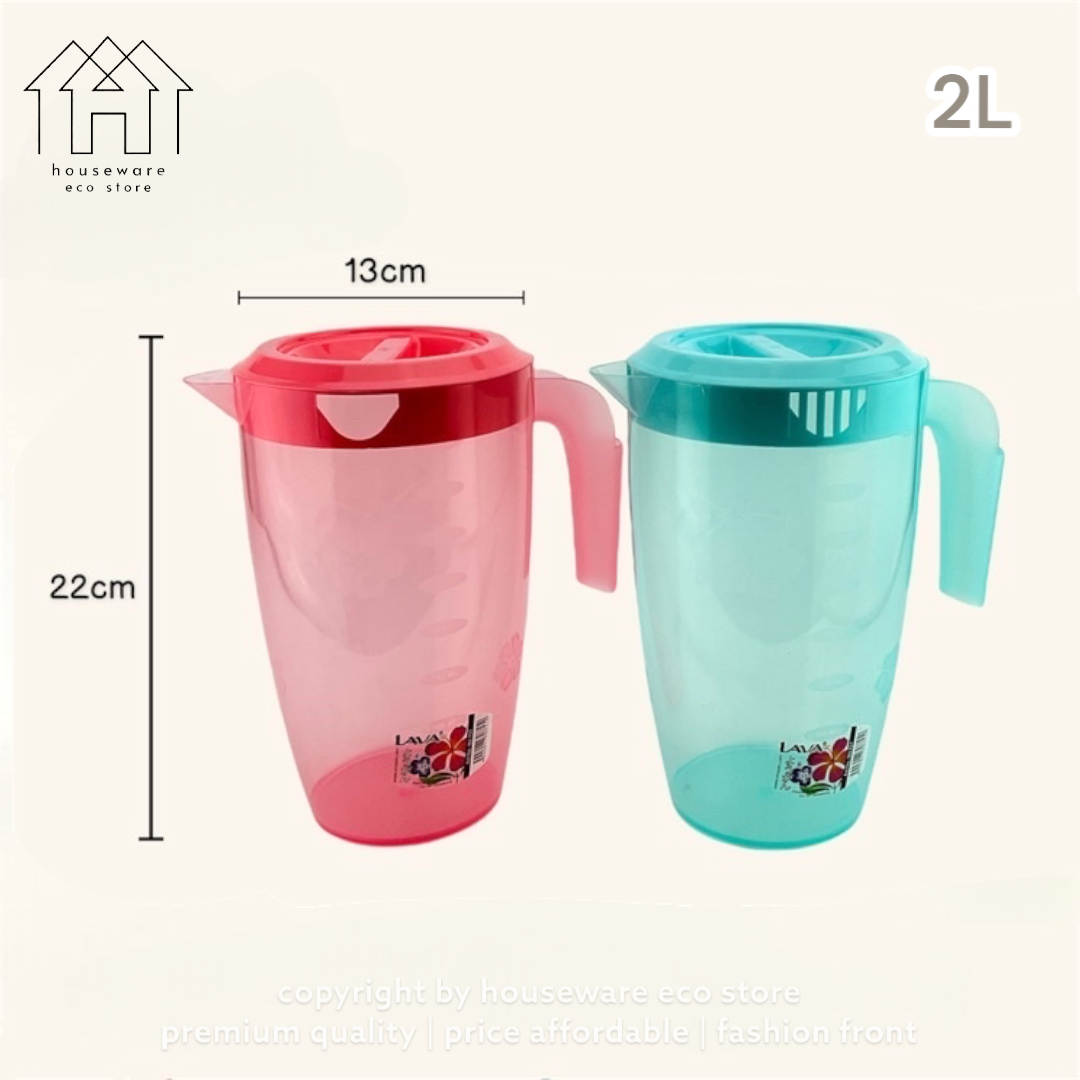 LAVA Plastic Water Jug Water Container BPA FREE Water Dispenser / Jag ...
