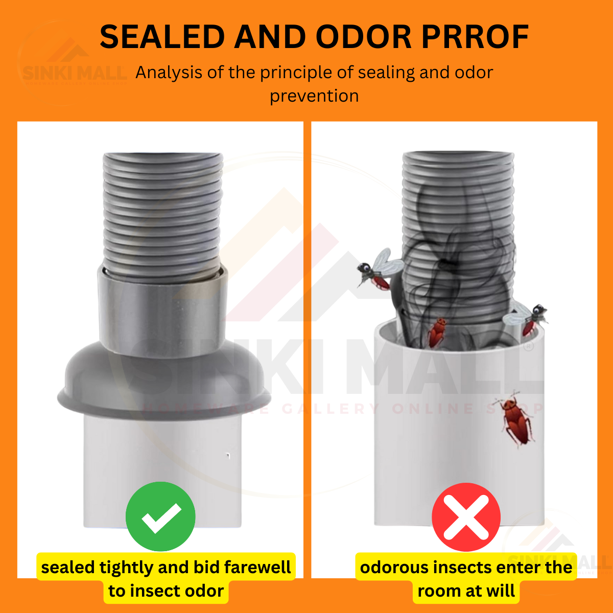 Flexible Extendable Grey Basin Waste Pipe with Overflow Flip-up Sink ...