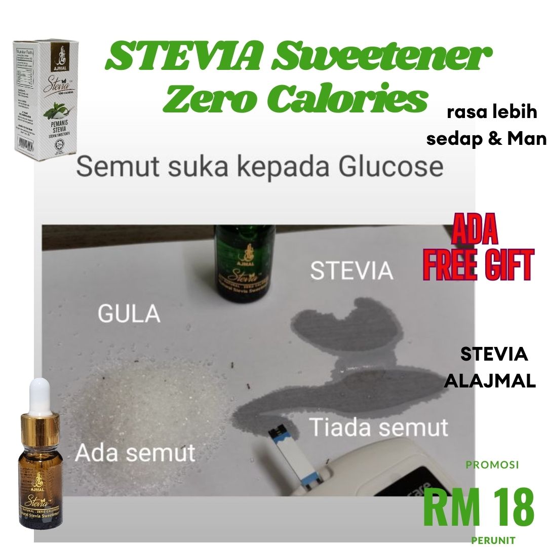 Stevia Al Ajmal Original | Pengganti Gula | Sesuai Diabetes & Diet Keto ...