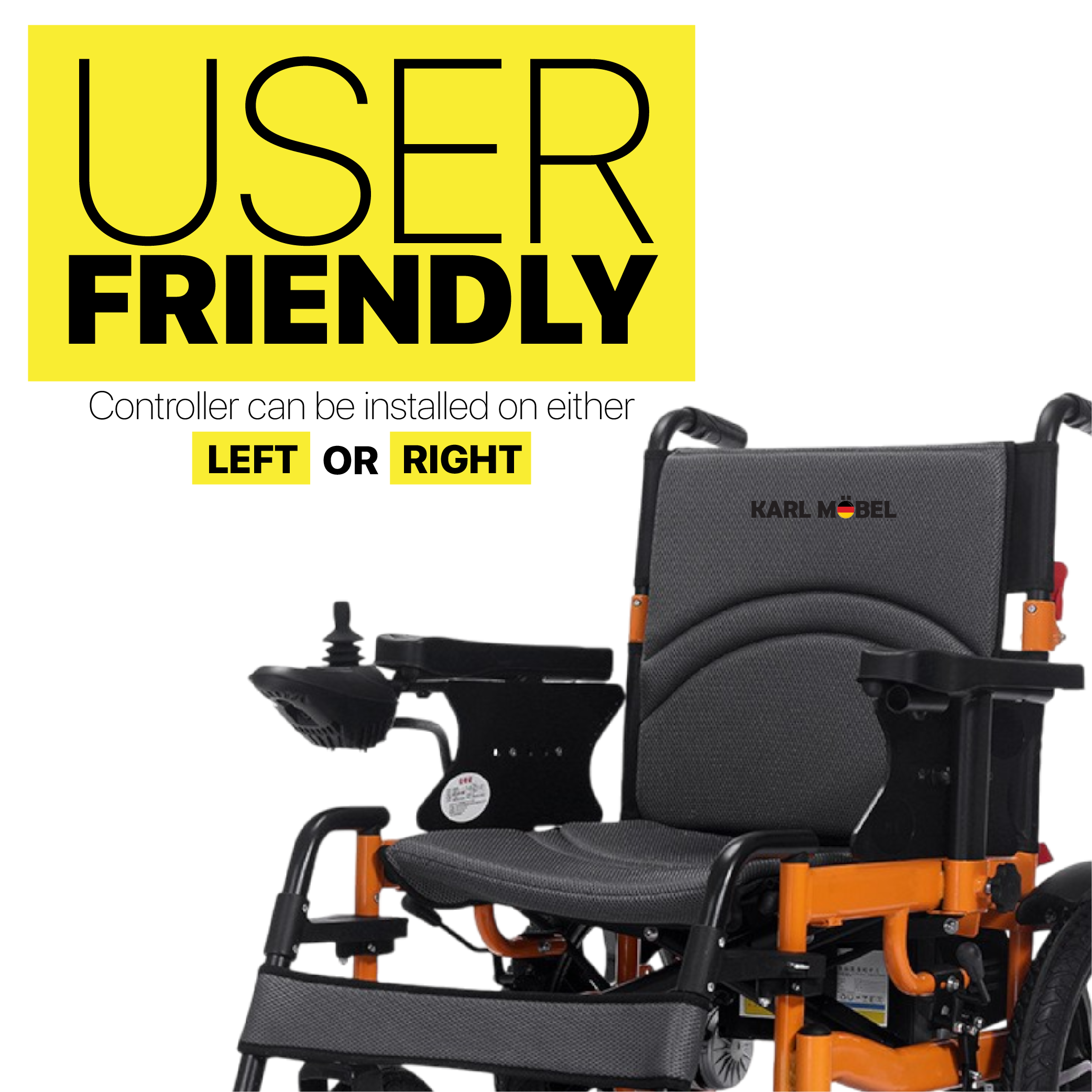 Kerusi Roda Elektrik Wheelchair Electric Lightweight Foldable Travel ...