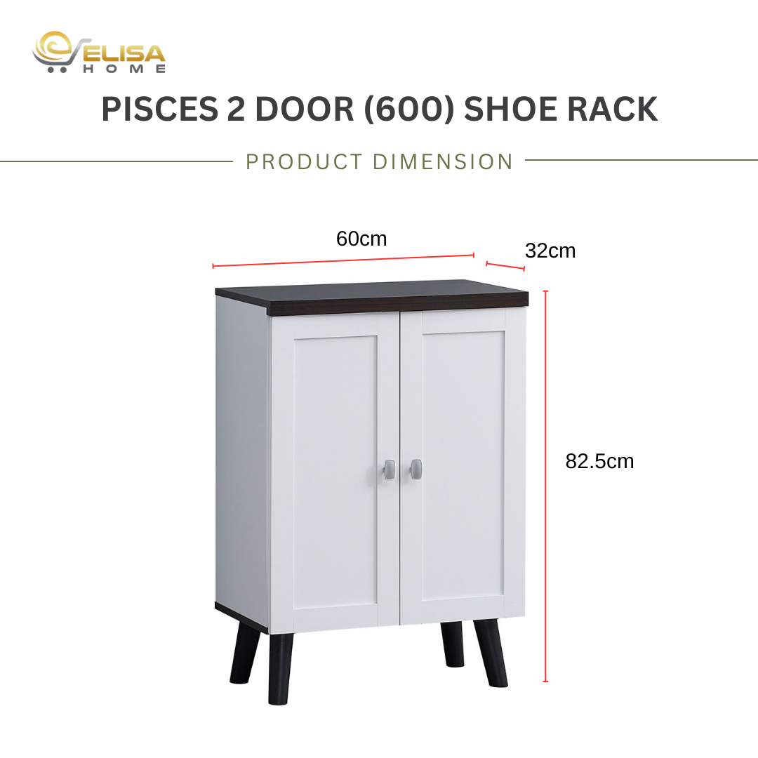 ELISA HOME Pisces 600 Rak Kasut 2 Pintu / 2 Door Shoe Rack Cabinet 鞋柜 ...