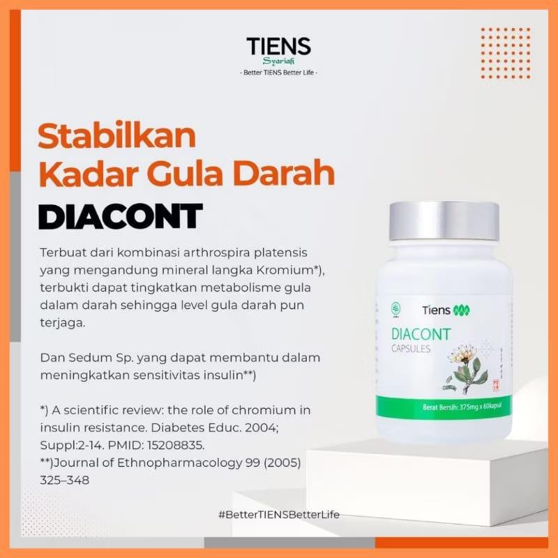 Diacont Tiens Supplement Diabetic Control Ubat Diabetes Rawatan Kencing ...