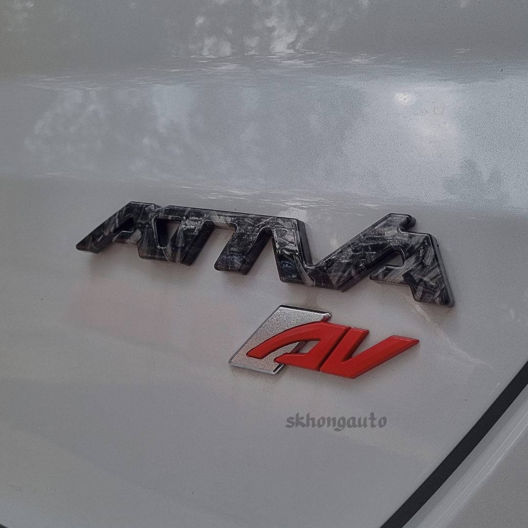 perodua ativa car vvti emblem logo av / h / t logo car accessories ...