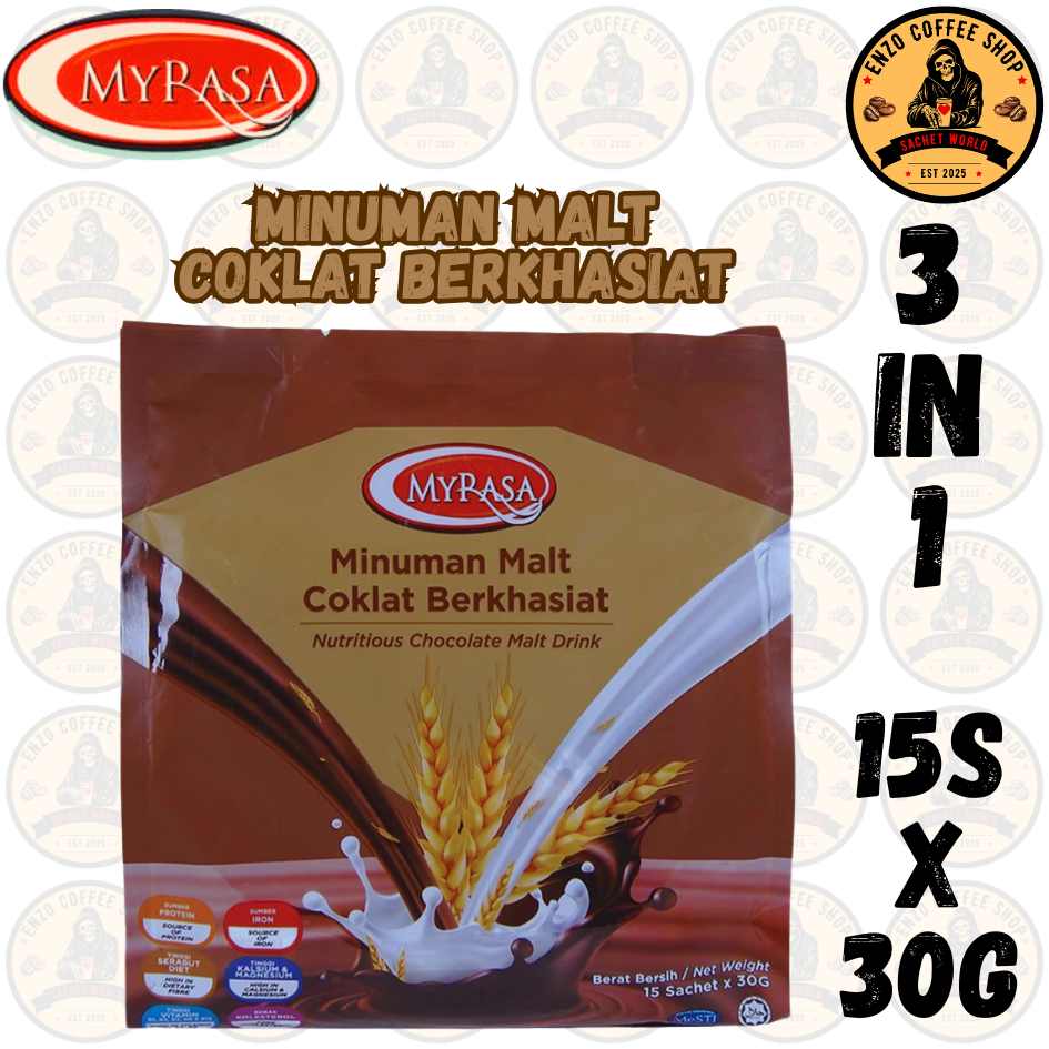 MYRASA MINUMAN MALT COKLAT BERKHASIAT / NUTRITIOUS MALT CHOCOLATE DRINK ...