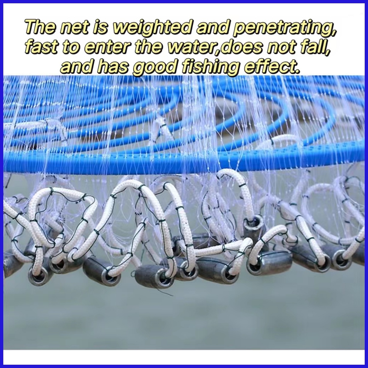 Jala Ikan 4/5/6/7/8/10Kaki Jaring Ikan Fishing Net Bubu Ikan Hand ...