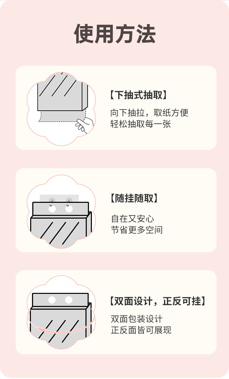 Wenbo 1000pcs MH Hanging Tissue Paper Affordable Facial Tissue Thick ...