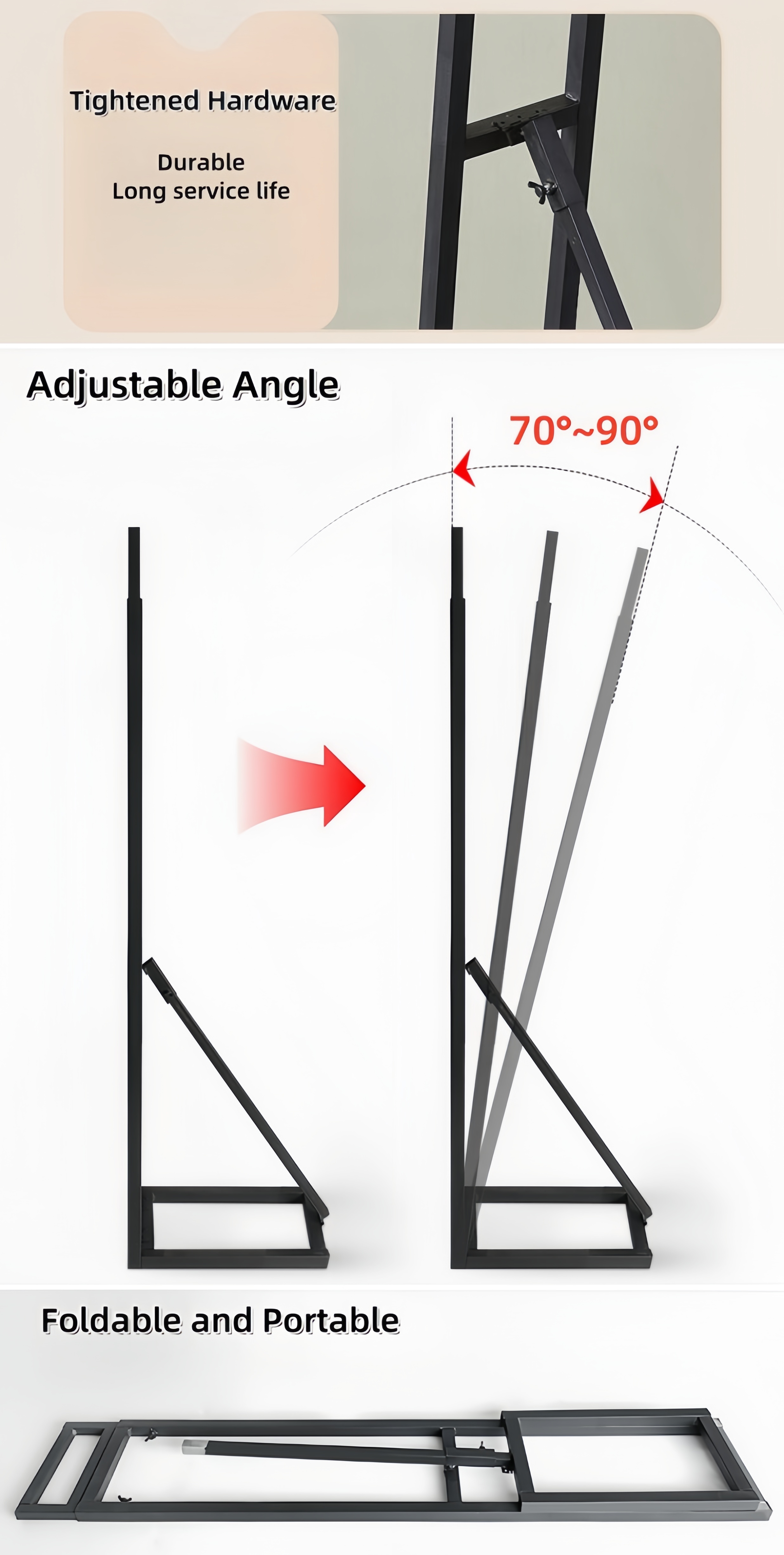 Wedding KT Board Backdrop Stand Adjustable Fordable Poster Board ...