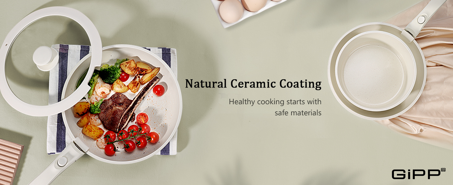 GIPP® Non-Stick Cookware Set With Sensor Handles (3/5/11 Pcs) | Shopee Malaysia