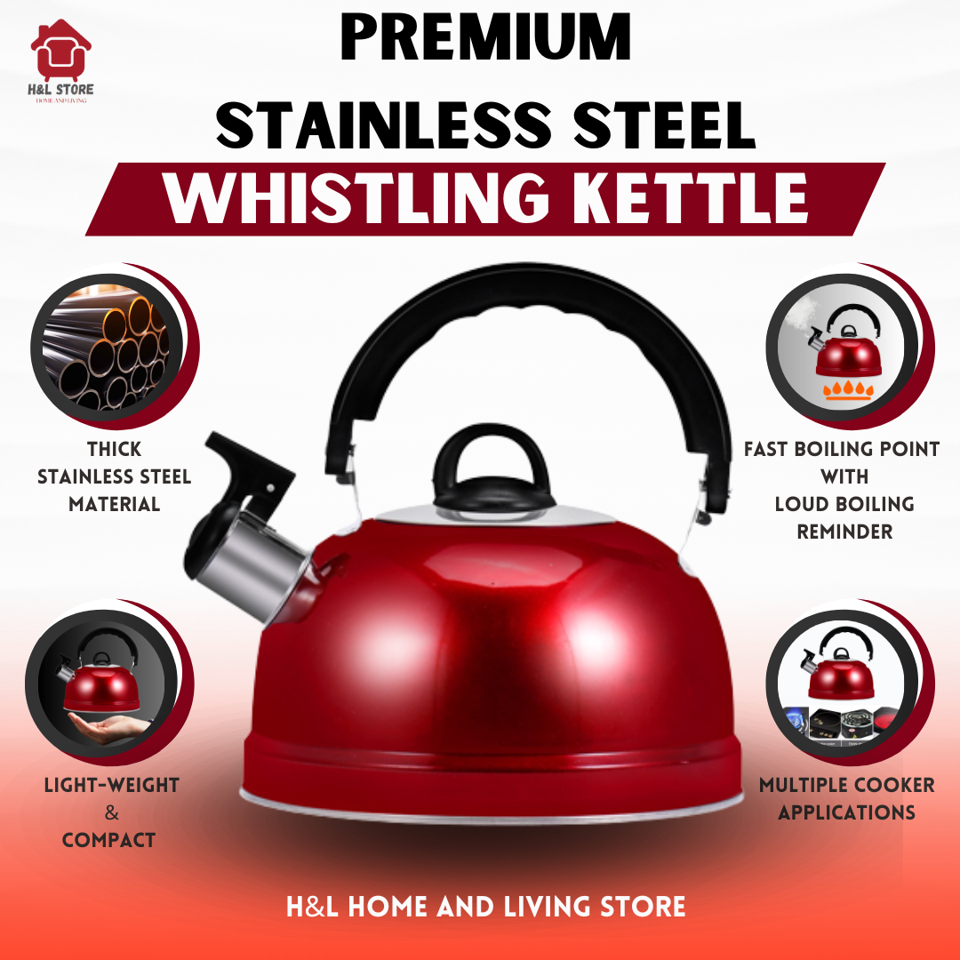 Stainless Steel Whistling Kettle - 2L 3L 4L | Shopee Malaysia