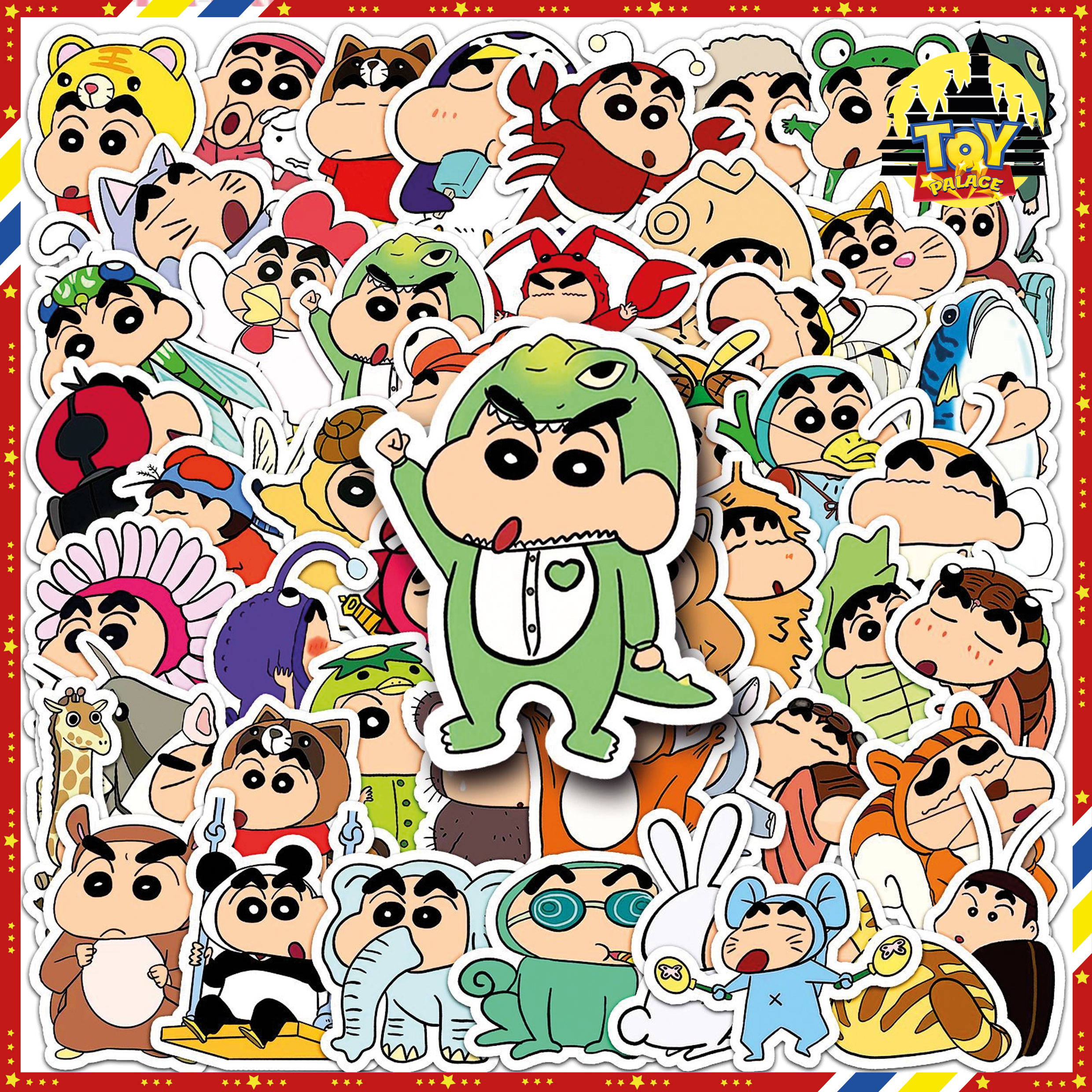 53 Piece Funny Crayon Shin-Chan DIY Waterproof Stickers For Laptop ...