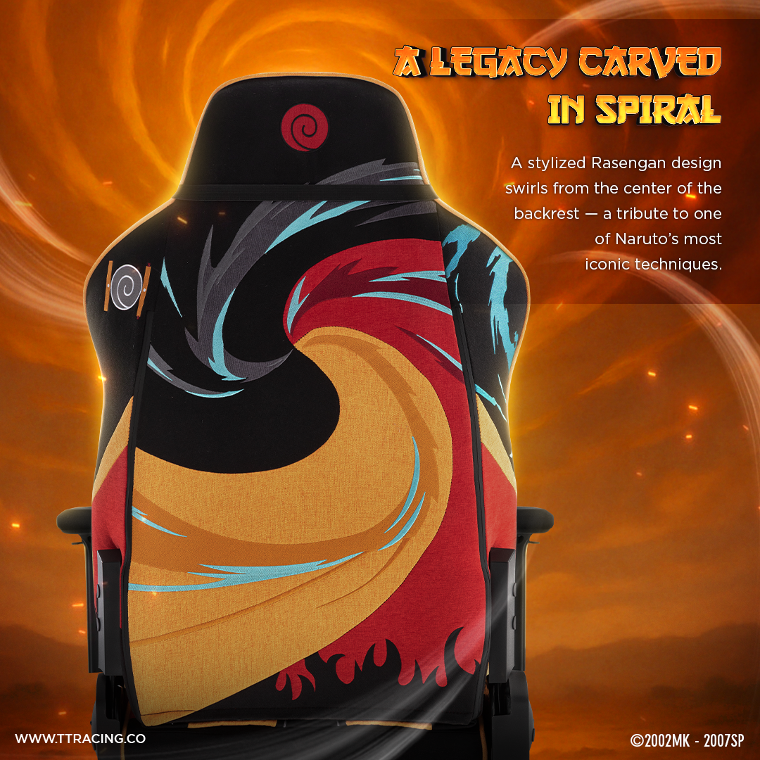 TTRacing Swift X Pro Naruto Edition Air Threads Fabric Gaming Chair ...