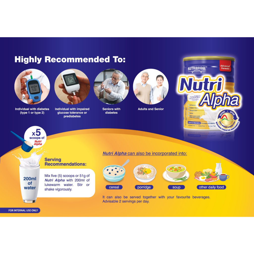 NUTRIBRIDGE Nutri Alpha Milk 800g ( 1 Can ) | Shopee Malaysia