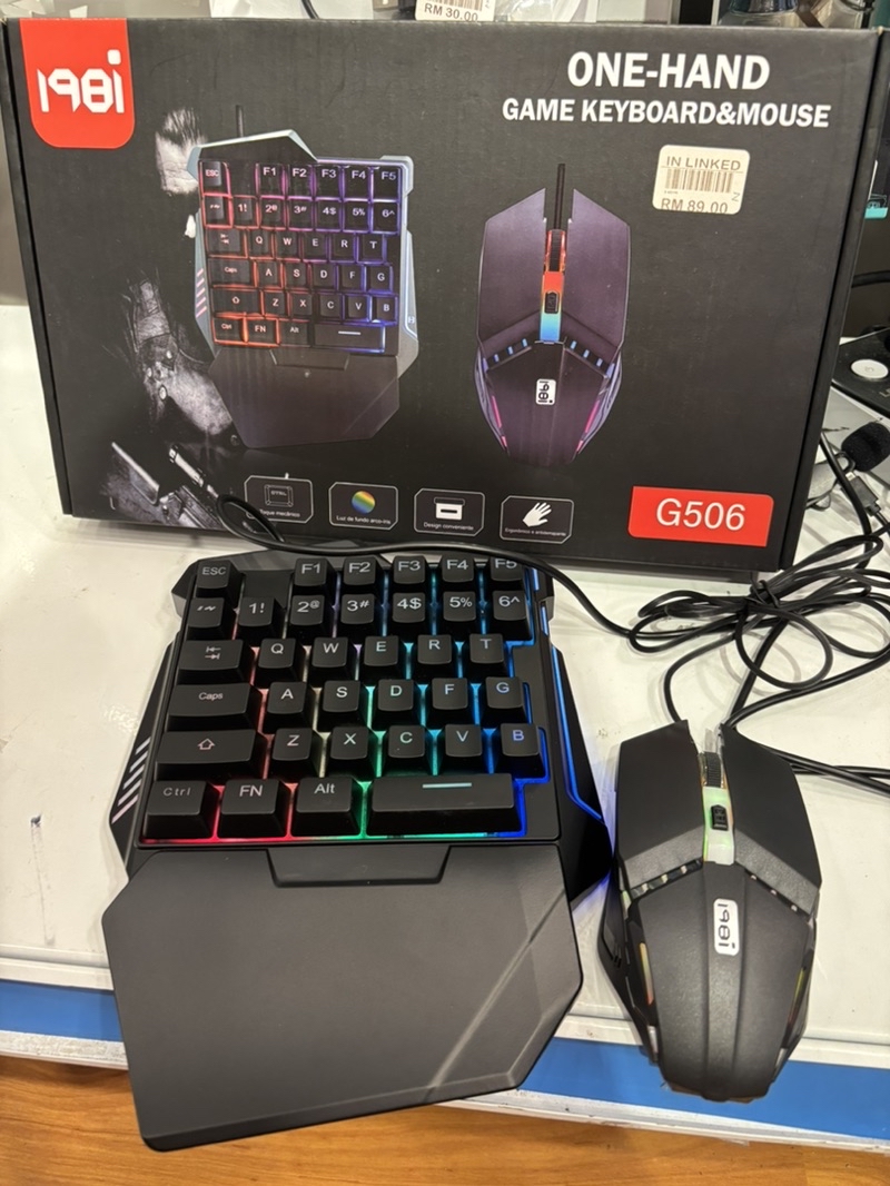 one hand game keyboard &mouse | Shopee Malaysia