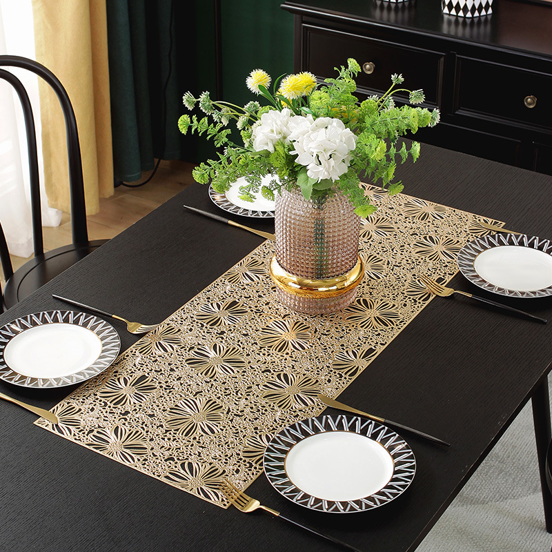 Raya Haji Deco 2025 Pelapik Alas Meja Table Runner Flower Mat PVC ...