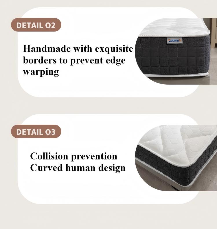 Betensh 25cm Pocket Spring Mattress Single Mattress Queen 20cm Mattress ...