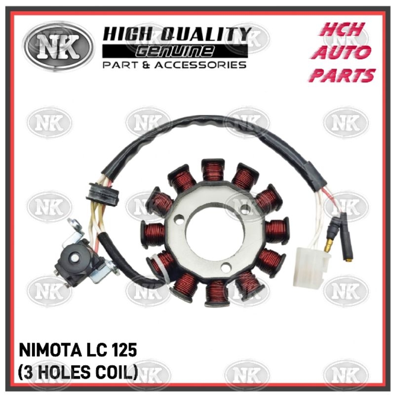 STATOR COIL COMP/ FIELD COIL ASSY - NIMOTA - LC 125 (2 HOLES)/ LC 125 ...
