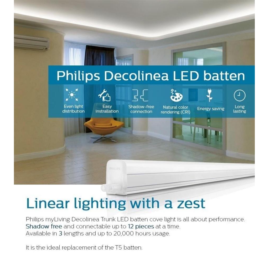 PHILIPS LED T5 Batten Lampu T5 1ft 4W / 2ft 7W / 3ft 9W / 4ft 13W ...