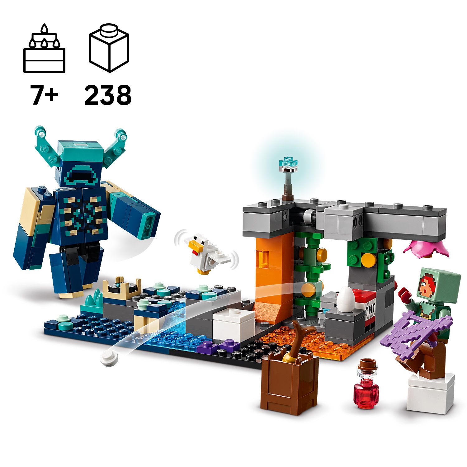 LEGO Minecraft 21274 The Warden Encounter (238 Pieces) | Shopee Malaysia