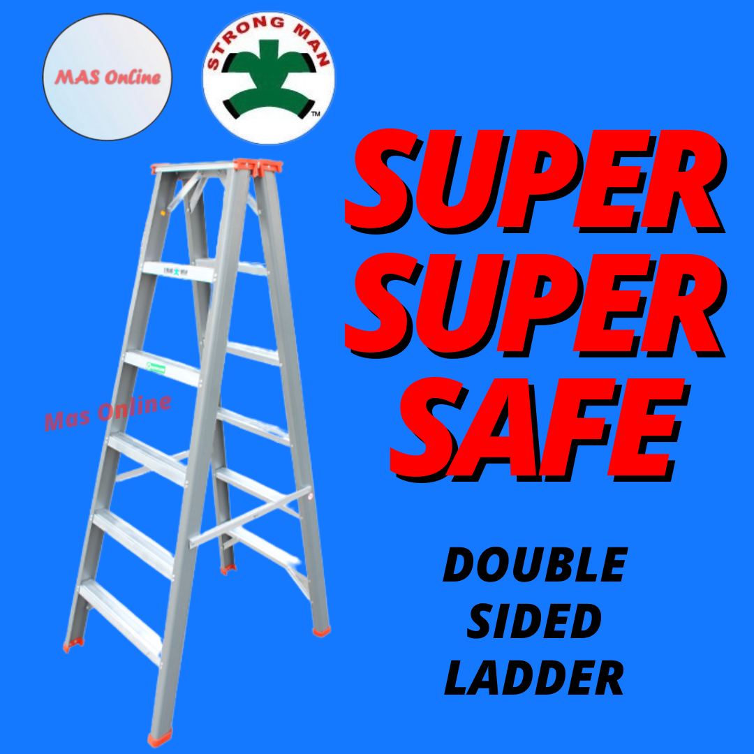 Strongman Tangga Lipat Heavy Duty Double Sided Ladder Heavy Duty Ladder ...