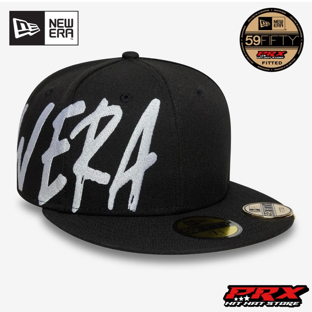 NEW ERA 59FIFTY FITTED SCRIPT NEW ERA 59FIFTY DAY BLACK CAP | Shopee ...