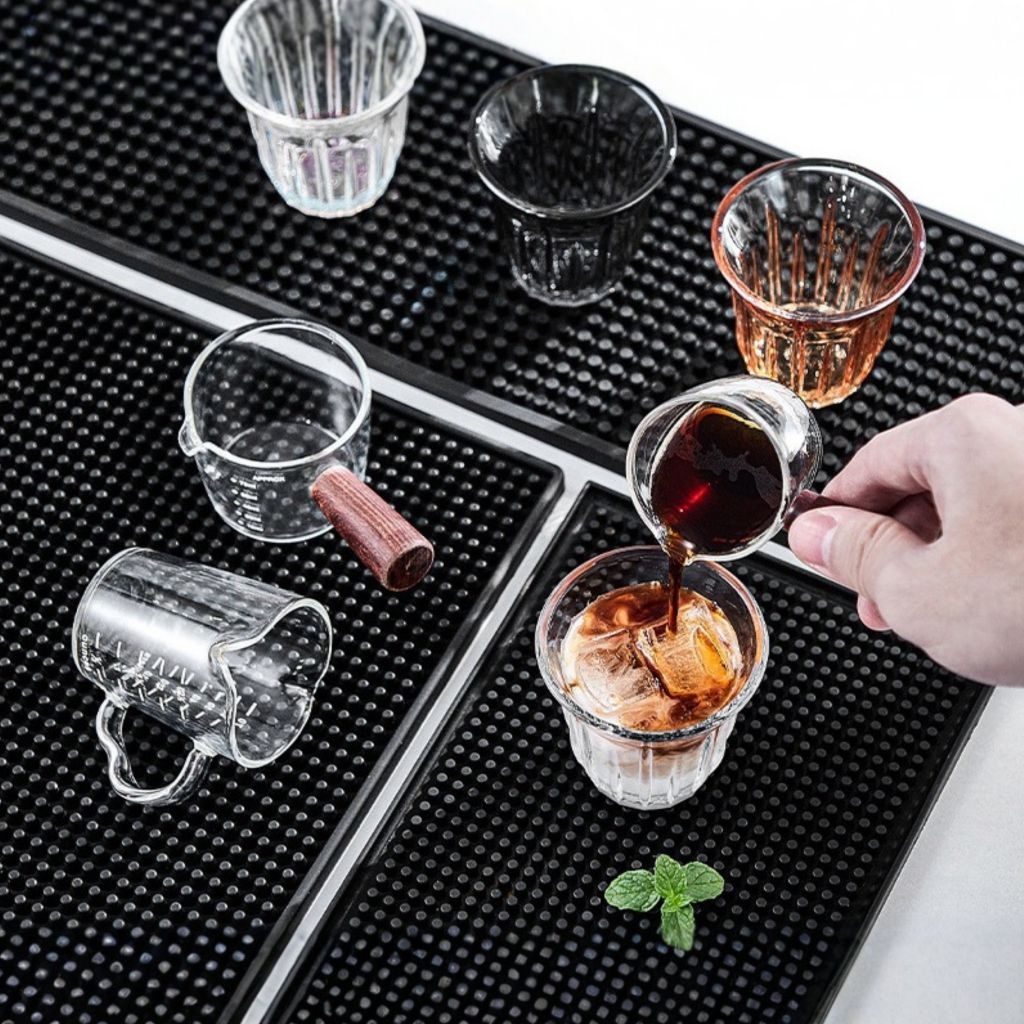 Coffee Espresso Barista Drip Mat Rubber Drip Non-slip Bar Mat Tamper ...