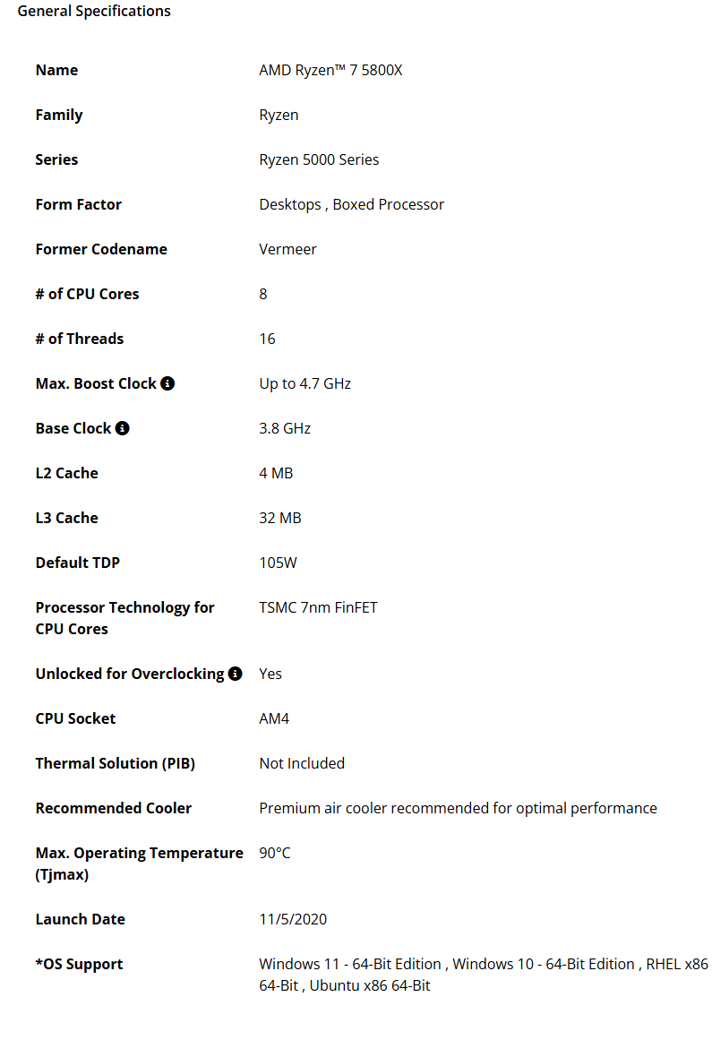 AMD Processors Ryzen 7 5800X AM4 Processor | Shopee Malaysia